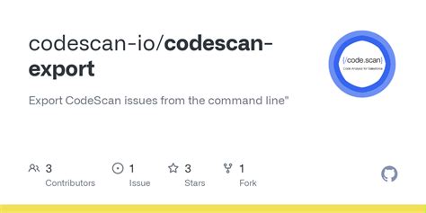 GitHub Codescan Io Codescan Export Export CodeScan Issues From The Command Line