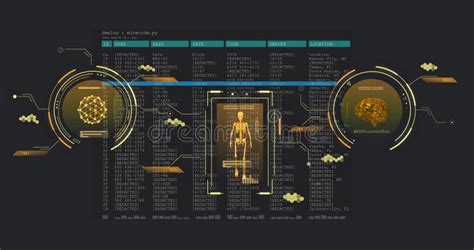 Animation Of Network Of Connections With Science Data Over Black Background Stock Video Video