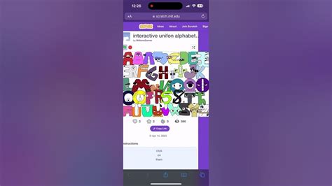 unifon alphabet lore song on scratch youtube