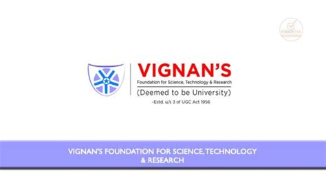 Vignans Foundation For Science Technology And Research Deemed To Be