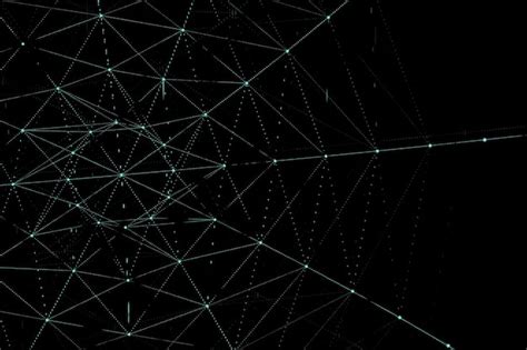 Premium Photo Abstract Digital Interface With Structured Glowing Dots And Lights 3d Rendering