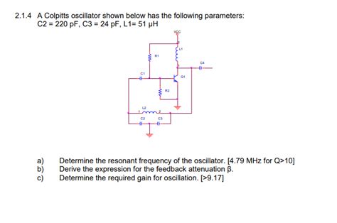 Unit Tutorial Basic Radio Frequency Circuits And Chegg