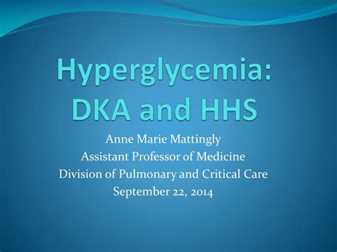 Ppt Hyperglycemia Dka And Hhs Powerpoint Presentation Free Download