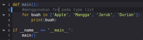 struktur perulangan for pada python itcampoeng
