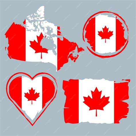 Premium Vector Canada Country Flag Collage Geographic Patriotic
