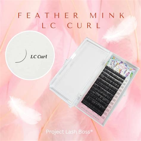 Plb Feather Mink Lash Tray Lc Curl Project Lash Boss