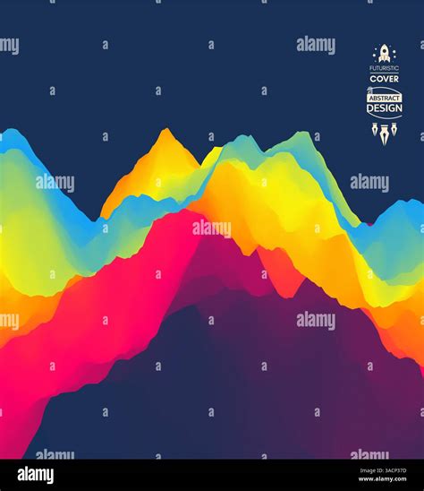 Colorful Abstract Background Dynamic Effect Futuristic Technology Style Motion Vector