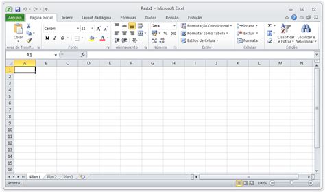 Como Usar O Excel Primeira Visão Da Área De Trabalho Programação Progressiva
