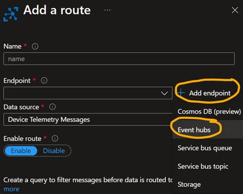 Is It Not Possible To Create A Route For Azure Iot Hub In The Free Trial Stack Overflow
