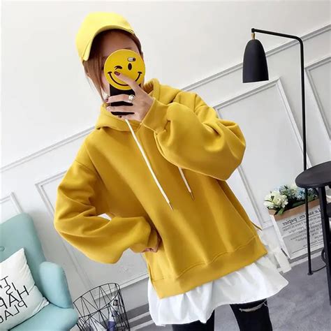 Womens Sweatshirts Japanese Harajuku Ulzzang Casual Loose Hooded