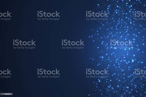 연결된 선과 점으로 추상 신경총 배경 웨이브 흐름 플렉서스 기하학적 효과 화합물 빅 데이터 라인 신경총 최소한의 배열 디지털 데이터 시각화 벡터 그림입니다 0명에 대한 스톡