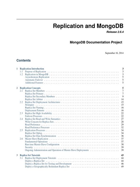Mongodb Replication Guide Pdf Pdf Replication Computing Mongo Db