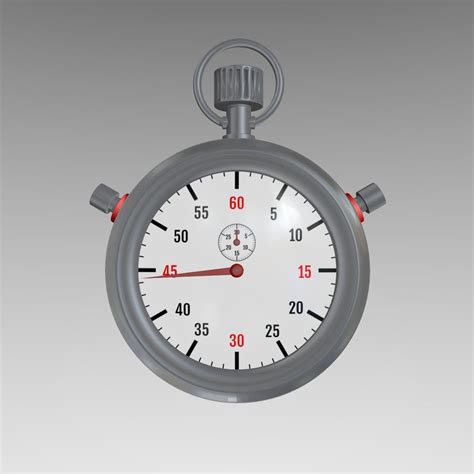Stopwatch 3d Model 5 Blend Free3d