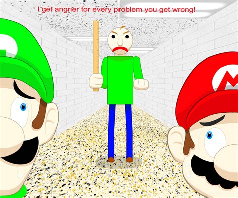 Mario And Luigi In Baldi S Basics By Hightechcorey On DeviantArt