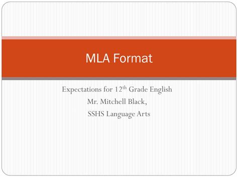Ppt Mla Format Powerpoint Presentation Free Download Id 3764277