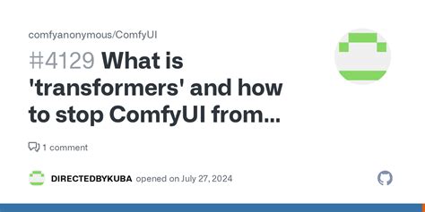 what is transformers and how to stop comfyui from updating and checking missing or outdated