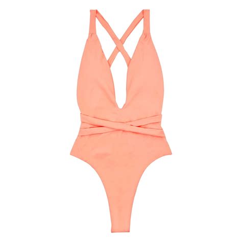 Akiihool Swimsuits For Women One Piece Women One Piece Plunge V Neck