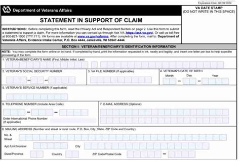 What Is A Statement In Support Of Claimwhat Is A Statement In Support Of Claim Veterans Forever