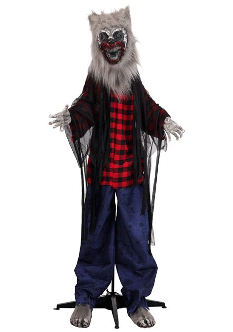 5ft Lycan Lucian Werewolf Animatronic Decoration Scream Saver Halloween Animatronics