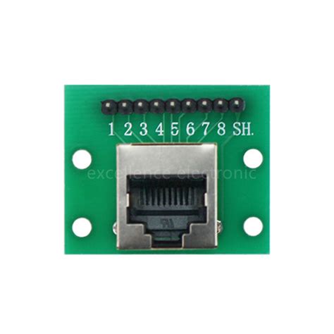 Placa Adaptadora Piezas Rj45 A Conector Ethernet Modular Xh2 54 Interfaz De Red Placa De