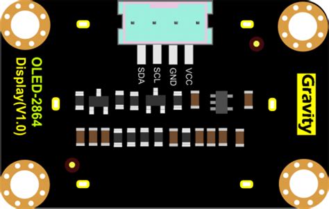 Gravity I2c Oled 2864 Display Dfrobot