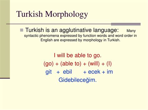Ppt Learning Morphological Disambiguation Rules For Turkish Powerpoint Presentation Id1015364