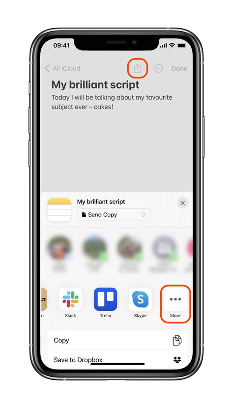 import scripts from notes app teleprompter for video