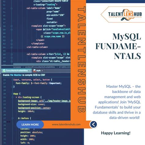 Talentlenshub Learnmysql Mysqlfundamentals Datamanagement