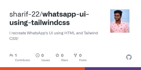 GitHub Sharif 22 Whatsapp Ui Using Tailwindcss I Recreate WhatsApp S