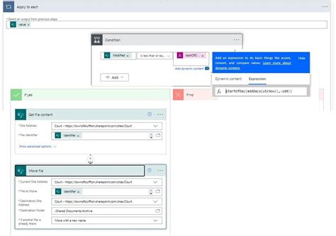 Flow Which Will Delete Files From Library Move Files After 180 Days To Archive Folder