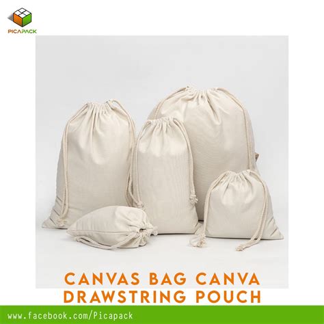 1pc high quality canvas bag canva drawstring pouch[big sizes] katsa bag