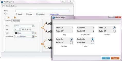 How To Work With Screens Editing The Style Of An Object Editing And Creating The Radio