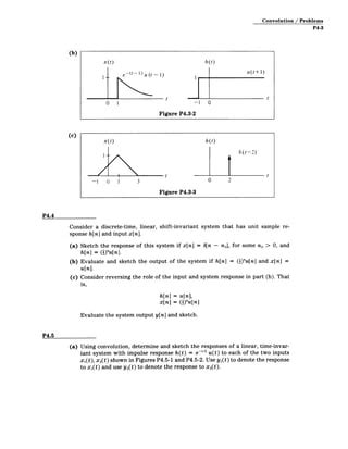 Convolution Problems PDF Physics Science