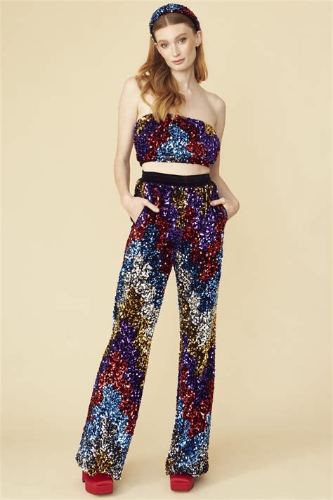 Jayley Multi Coloured Sequin Flares