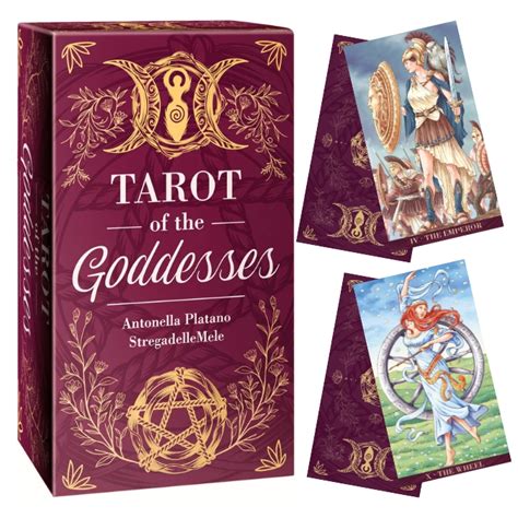 Tarot Of The Goddesses Cards Kleurrijk Geïllustreerd Deck Door