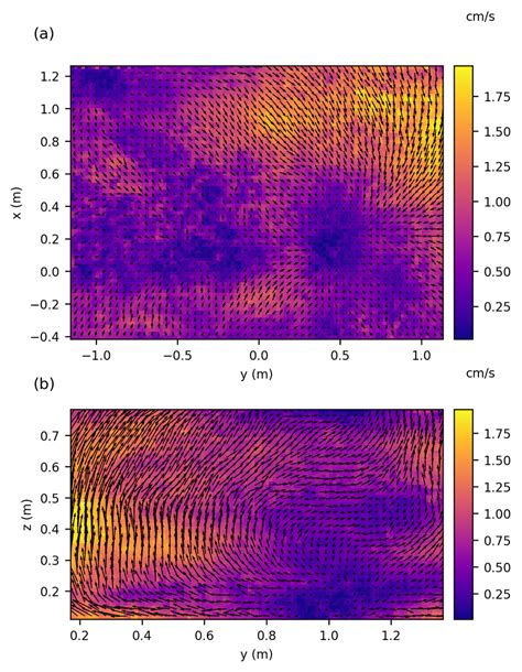 Example Of Instantaneous Velocity Field In A Horizontal And B
