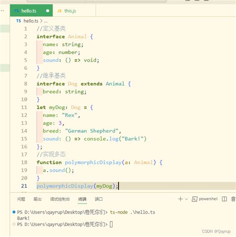 Typescrip接口 Interface详解以及ts实现多态ts 多态 Csdn博客