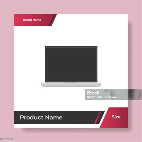 기하학적 사각형 소셜 미디어 배너 레이아웃 그라디언트 레드 색상의 광고 상거래 판매 템플릿에 대한 제품 배경 배경 표시 고객 참여에 대한 스톡 벡터 아트 및 기타 이미지