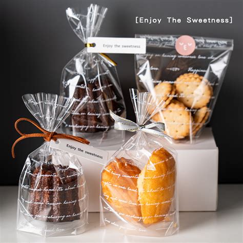 Clear Plastic Bag Flat Open Top For Candy Cookie Bread Food Opp Cake