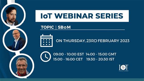Sbom Webinar 23rd Feb Iot Security Foundation