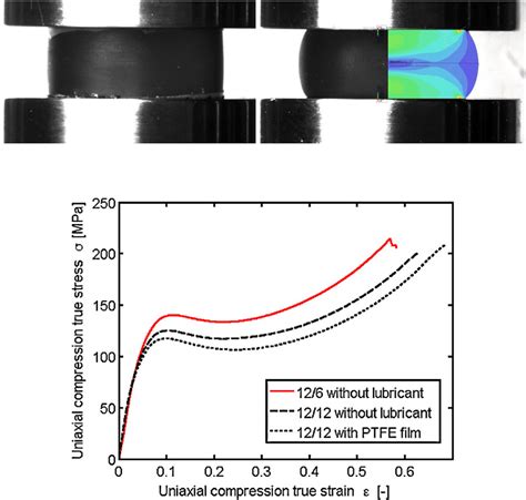 Sensitivity Of The Compression Test To Friction Between The Sample And Download Scientific