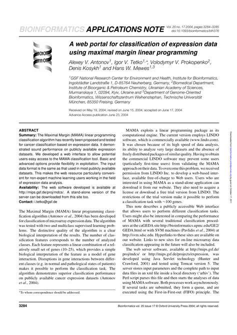 Pdf Web Portal For Classification Of Expression Data Using Maximal