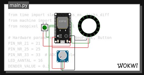 Les12 Looplicht Potentiometer Wokwi Esp32 Stm32 Arduino Simulator
