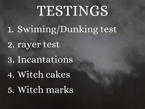 Salem Witch Trials Testing By Javonjohnson5464