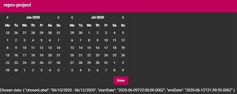 Inline Selection Isn T Highlighted Issue Fetrarij Ngx Daterangepicker Material GitHub