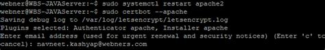 auto renew “let s encrypt” ssl certificate using certbot webner blogs