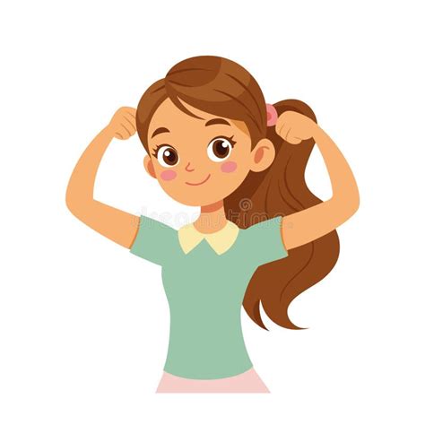 Strong Cartoon Girl