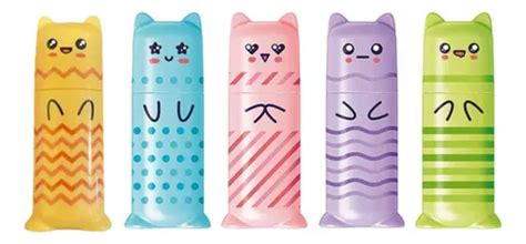 Kit 5 Marca Texto Mini Cute Pastel Maped Parcelamento Sem Juros