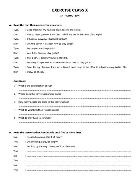 Lengkap Exercise Class X Pdf Lionel Messi