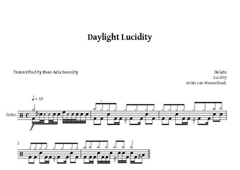 Daylight Lucidity Sheet Music And Chords Delain